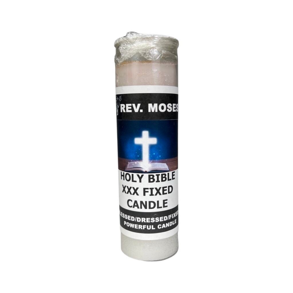 Rev. Moses Holy Bible Fixed Candle 7 Day Blessed Candle Burning Service