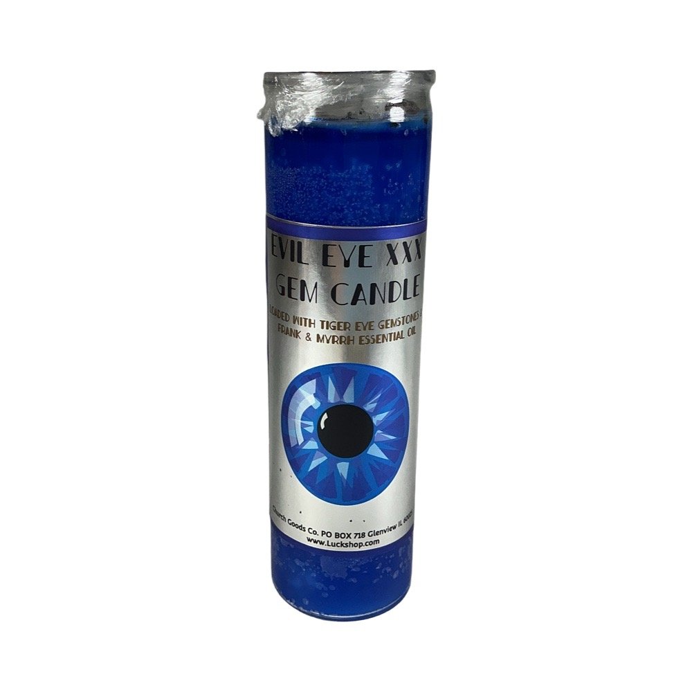 7 Day Evil Eye XXX "Gemstone" Candle (Tiger Eye) - LuckShop